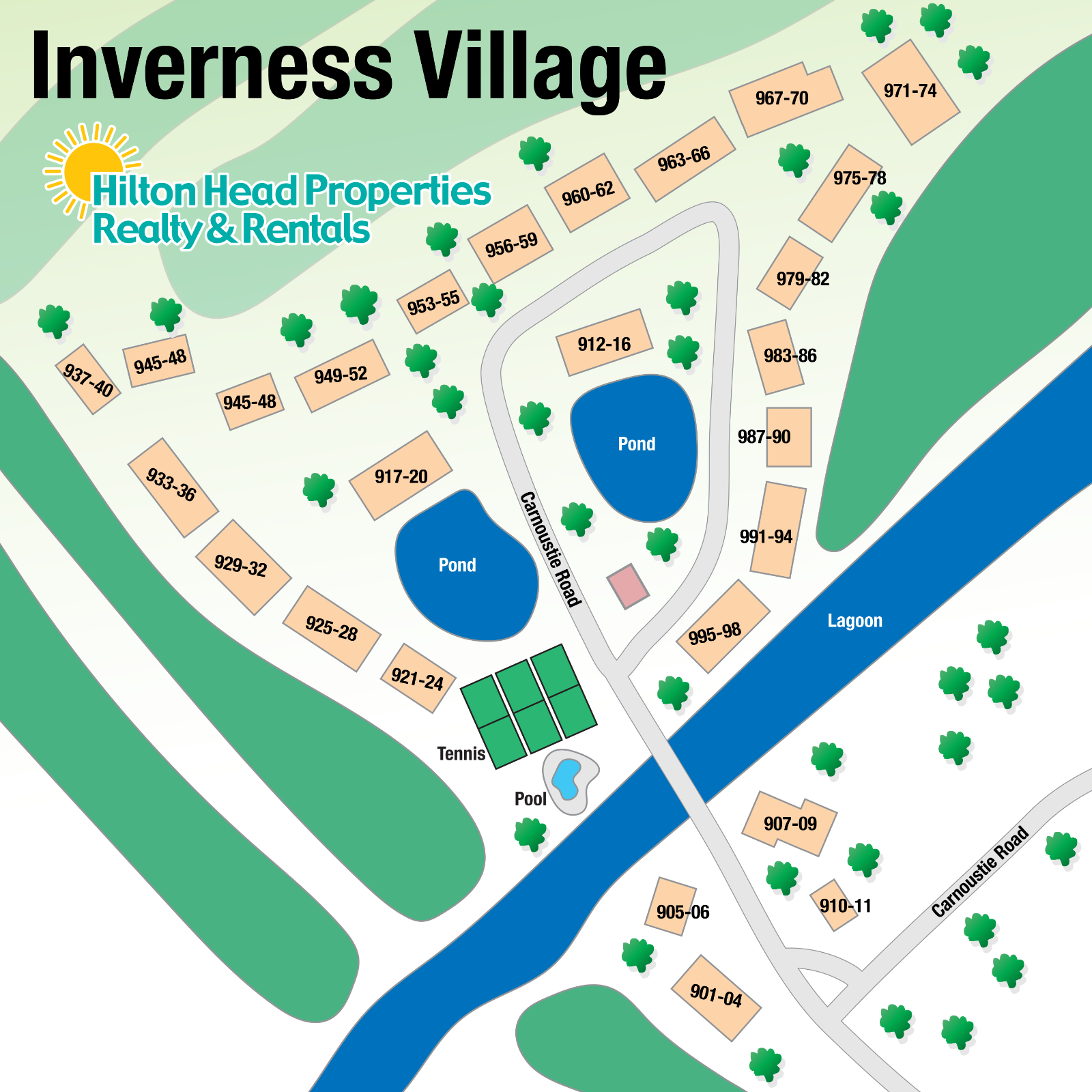Inverness Village Map | Hilton Head Island